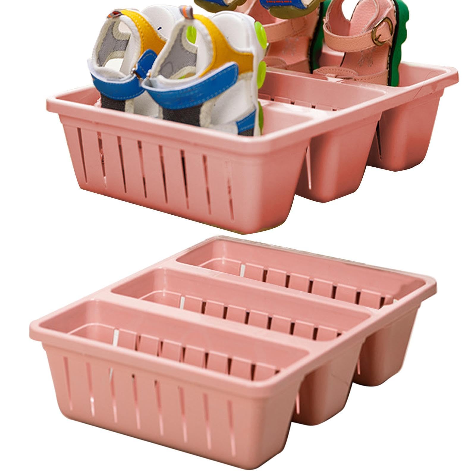 Shoe Rack Tray,Multi-Functional Shoe Tray, 2pcs Multi-functional Sneaker Storage Rack, Vertical Shoe Shelf Organizer, Spacious Shoe Holder Box, Space Saving Closet Shoe Rack For Closet Entrance Hall