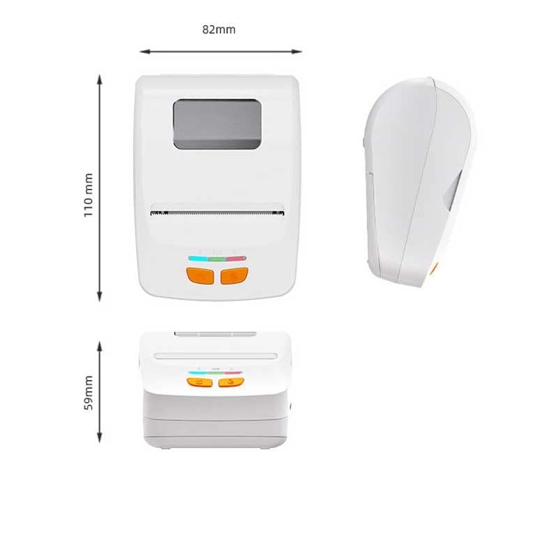 SLNFXC 58mm Mini Wireless POS Receipt Printer Bluetooth Printer 2" Mobile Thermal Printer Small Business Restaurant Portable to Android