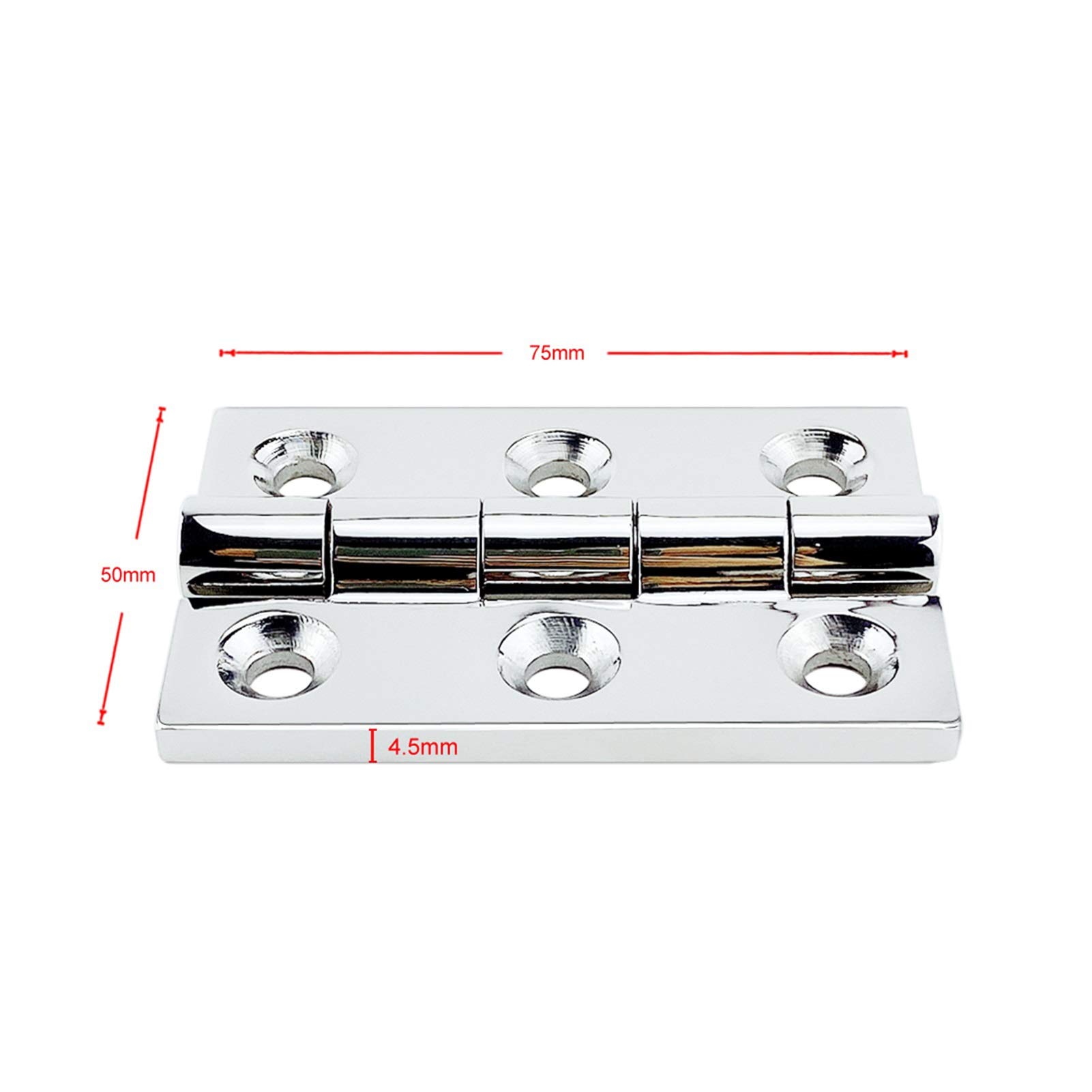 Hinges 2pcs Hinges, Door Hinges, Stainless Steel Butt Hinges, Ball Bearing Hinges, Cabinet Hinges, for Interior Doors, Decks, Trucks, Sailboats.