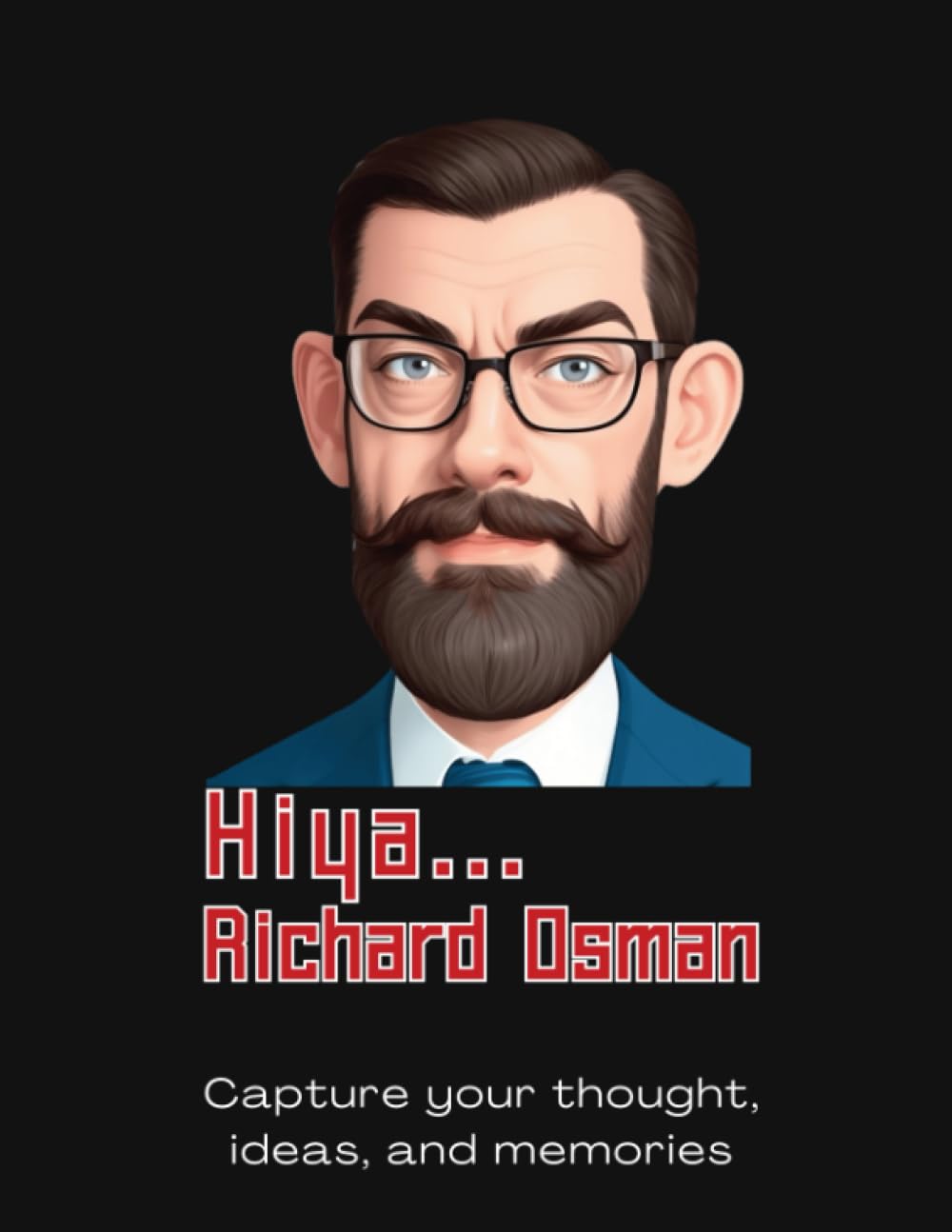 Composition Notebook: 120-pages Wide Ruled Lined Paper Journal | Richard Osman with his Favorite “Hi ya”