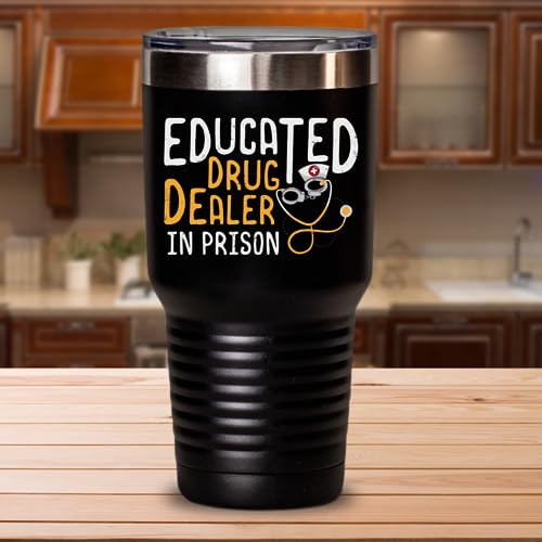 Funny Corrections Nurse Life Tumbler Correctional Prison Nurse Officer Nurse Practitioner Inmate Healthcare RN LPN (20 oz)