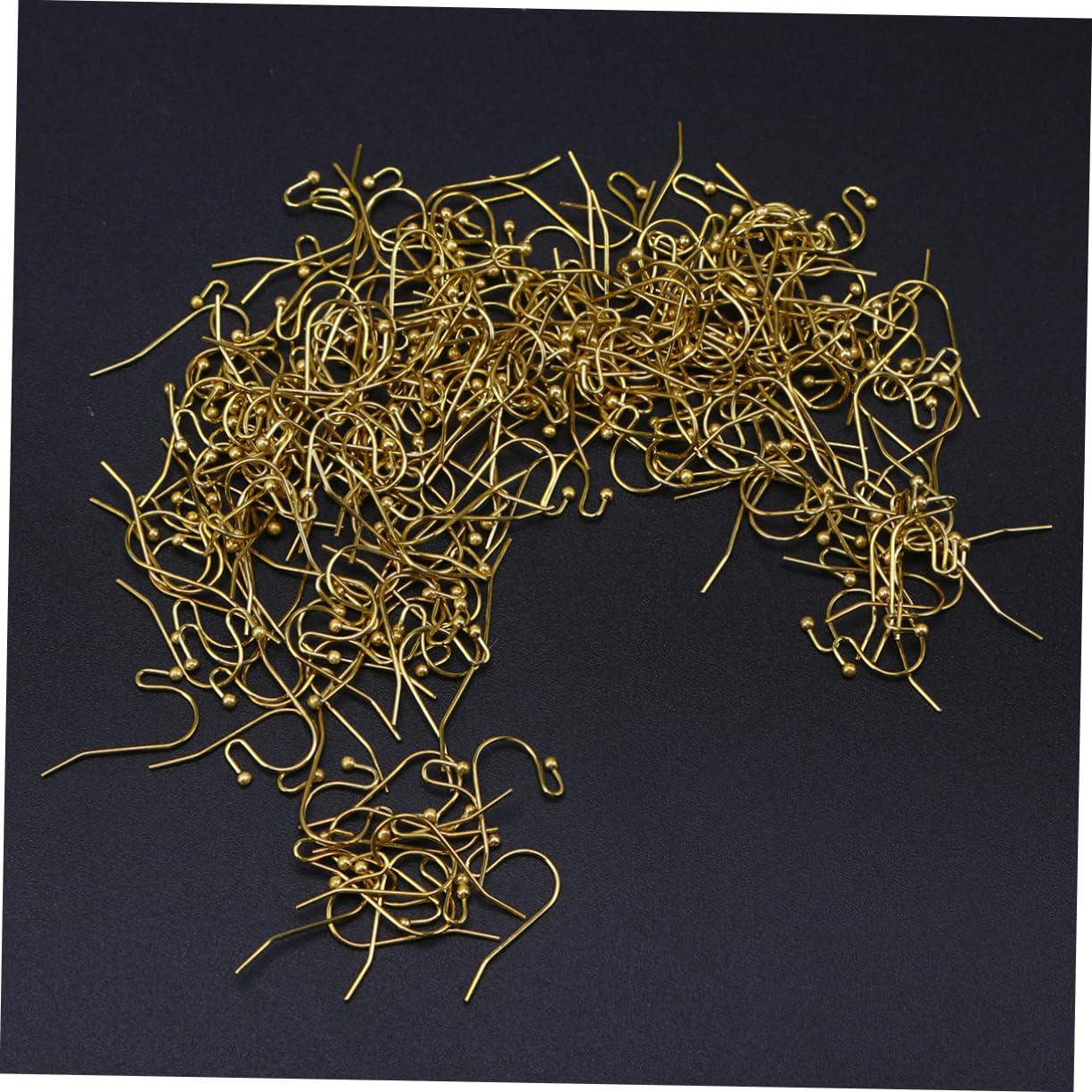 VILLCASE 400 pcs DIY Earrings Hook end Ear Wires Earring Hooks Fish Hook Earrings Earring Jewelry Findings Hook Earring Wires Hanging Hook Tool Hooks an Fittings peg Hooks Head