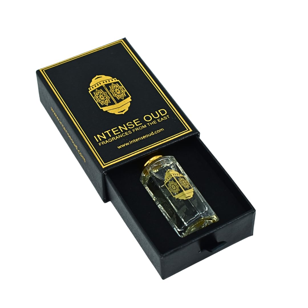 INTENSE OUD Artist Ventu Arabian Perfume Oil for Men & Women, Long Lasting Alcohol-Free Concentrated Fragrance, 12ml (0.40 oz) in Black Gift Box, Pineapple & Musk Notes