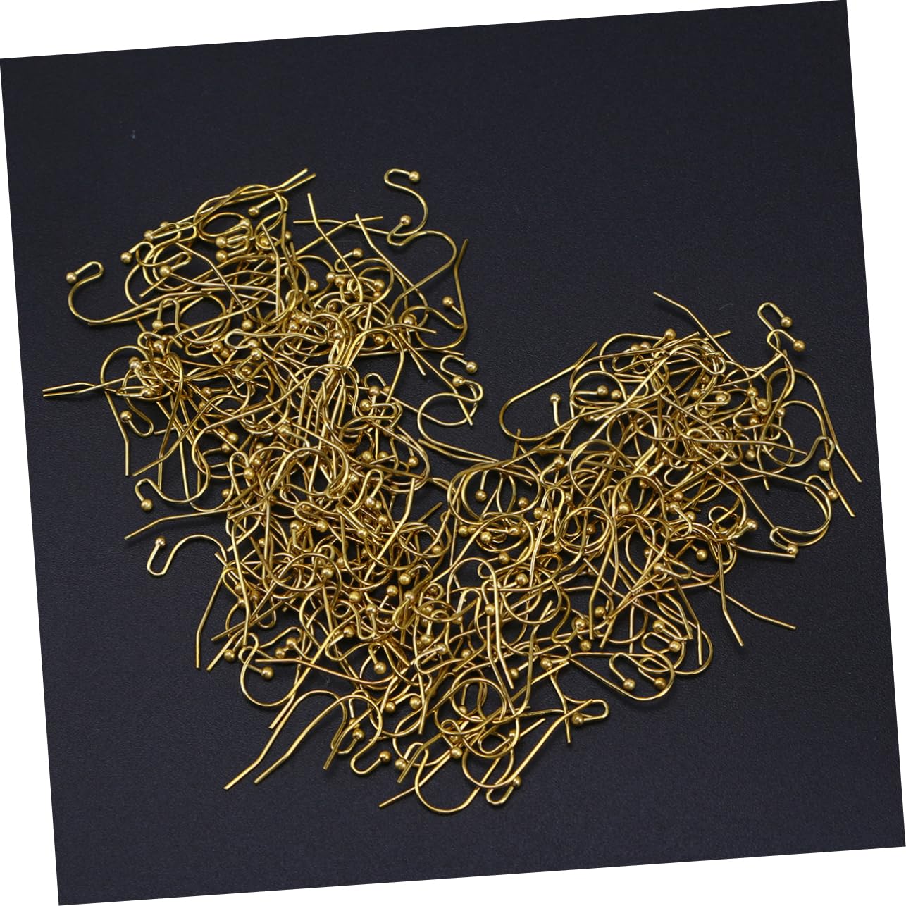 VILLCASE 400 pcs DIY Earrings Hook end Ear Wires Earring Hooks Fish Hook Earrings Earring Jewelry Findings Hook Earring Wires Hanging Hook Tool Hooks an Fittings peg Hooks Head