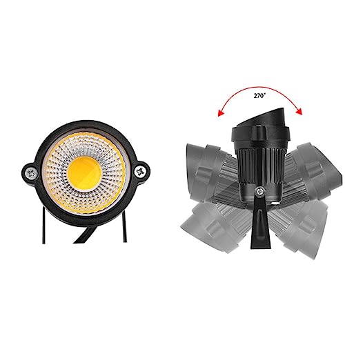 DOITOOL Landscape Light Walkway Lighting Solar Light Outdoor Light Solar Power Spotlight Solar Pathway Light spot Lights Outdoor Solar Lantern Outdoor Lawn lamp Garden Light Plug Light LED
