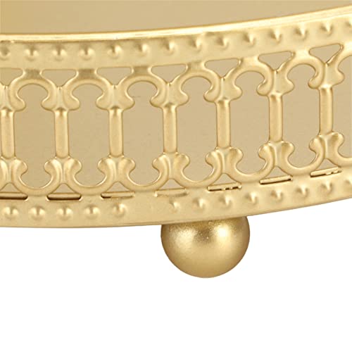 2 Tiered Tray Stand Dessert Cake Serving Holder Stand Fruit Rack with Handle, Food Presentation Serving Tray Decor for Kitchen, Living Room