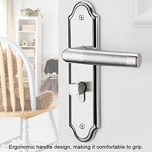 SONGJIA Universal Simple Door Lock Stainless Steel Safety Door Handle Locks for Bedroom Bathroom Interior Door Hardware Accessories