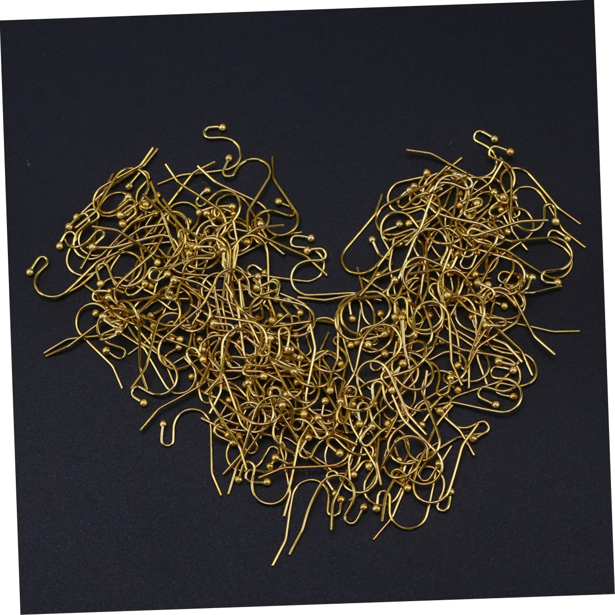 VILLCASE 400 pcs DIY Earrings Hook end Ear Wires Earring Hooks Fish Hook Earrings Earring Jewelry Findings Hook Earring Wires Hanging Hook Tool Hooks an Fittings peg Hooks Head
