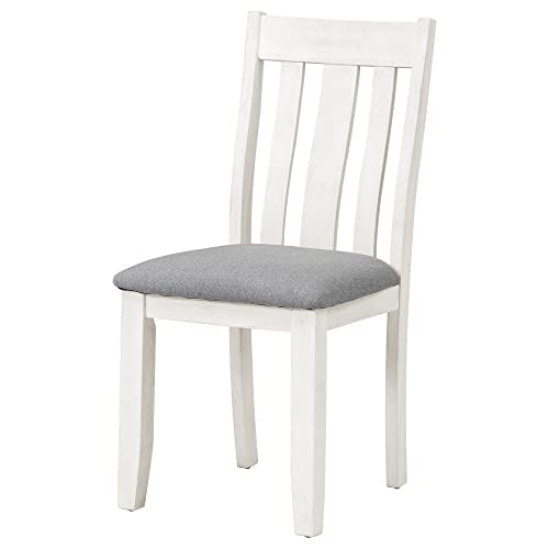 WOZNLA 7-Piece Wooden Extendable Dining Table Set - Retro Style Kitchen Table and 6 Upholstered Chairs - Expandable Design for Flexible Seating - Perfect for Dining Room Gatherings