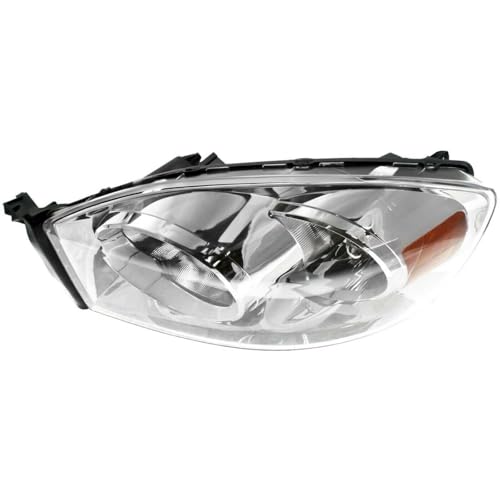Hyiccoes Headlight Halogen Bulb Driver Side Clear Lens Chrome Interior Lens W/Bulb Headlamp 68003125AD-PFM 9591936 CH2502180