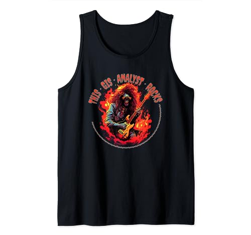 This Gis Analyst Rocks Funny Musician Tank Top
