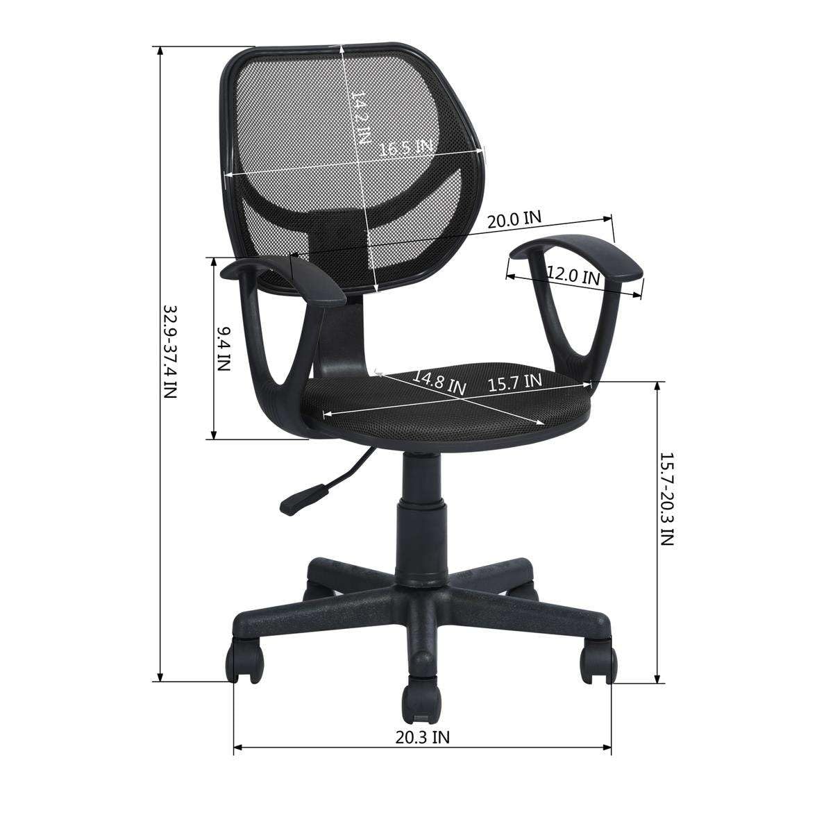 MNHW Adjustable Ergonomic Mesh Swivel Computer Office Desk Task Rolling Chair FilinyDF Gaming Chair Office Chair Desk Chair Computer Chair Home Office Desk Chairs Gamer Chair Office Chairs Rolli