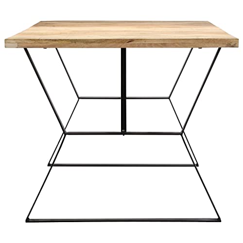 YPWRENH Snack Table Kitchen End Table Dining Table 70.8"x35.4"x29.9" Solid Mango Wood for Dining Room, Kitchen or Living Room