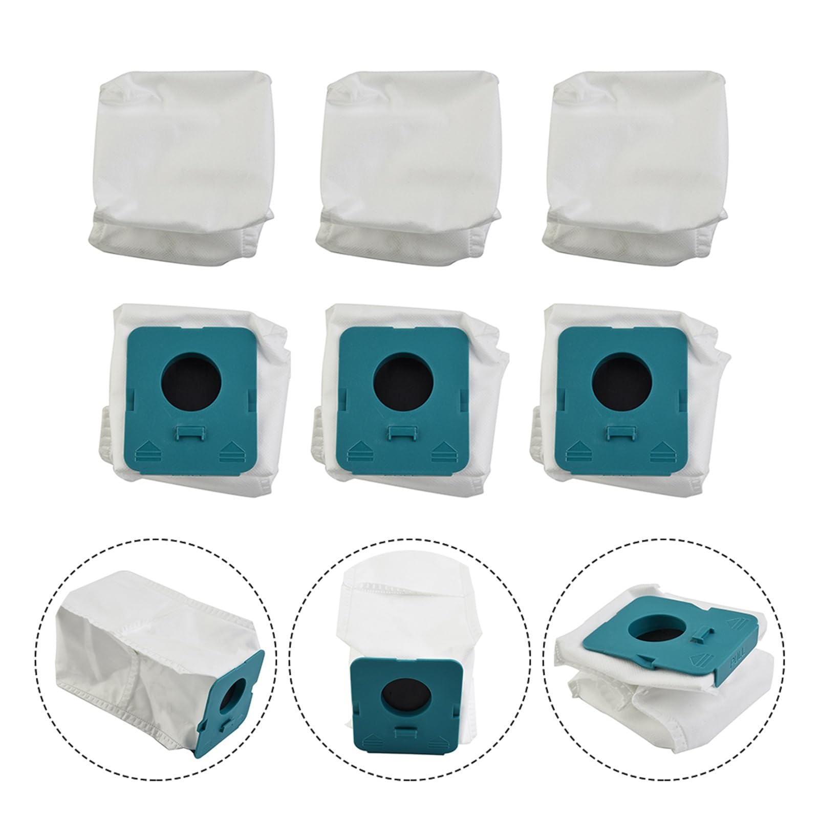 6pcs Vacuum Cleaner Dust Filter Bag,Compatible For Samsung BESPOKE Jet VCA-ADB95 Replacement Household Cleaning Accessories