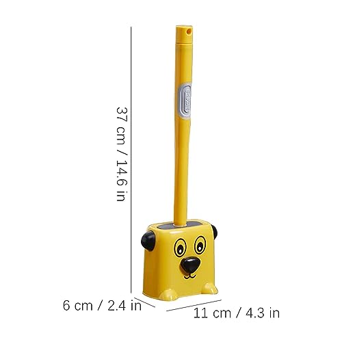 Creative Toilet Brush Hydraulic Silicone Toilet Cleaner Brush Wall Mount Floor Dual Use Toilet Bowl Brush and Stand Set