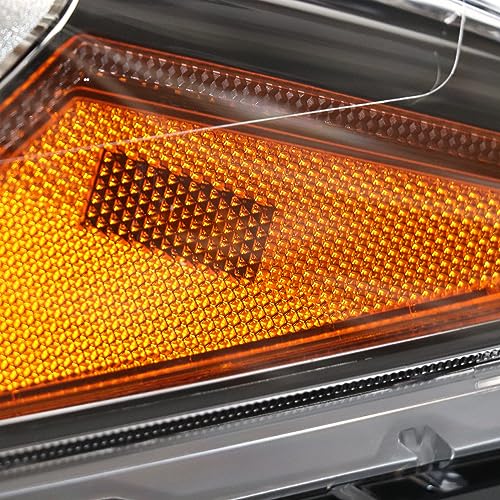 YUYANSHOP Halogen Headlight Assembly w/LED DRL Replacement for 2017 2018 2019 2020 Subaru Impreza/XV black Housing Projector 84001FL01A 84001FL00A (Driver + Passenger Side)