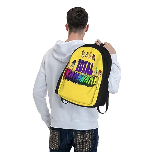 NALCKA Total Anime DramaRama Backpack with Large Capacity Laptop Backpack Business Daypack Adjustable Shoulder Strap Bookbag 16.5 inch