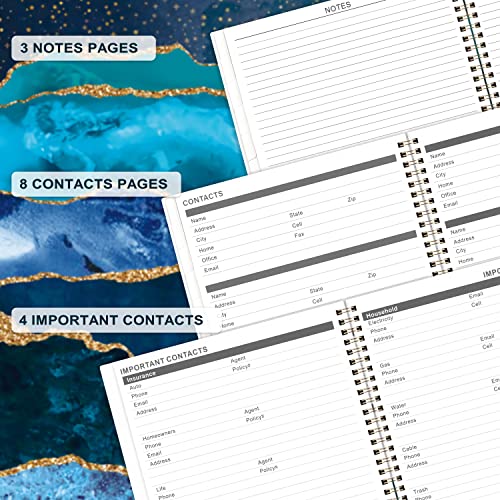 2023-2024 Monthly Planner/Calendar - 2 Year Monthly Planner 2023-2024, Jan 2023 - Dec 2024, 9" × 11", 24 Months Planner, Monthly Tabs & Holidays & Note Pages & Double-Side Pocket & Twin-Wire Binding