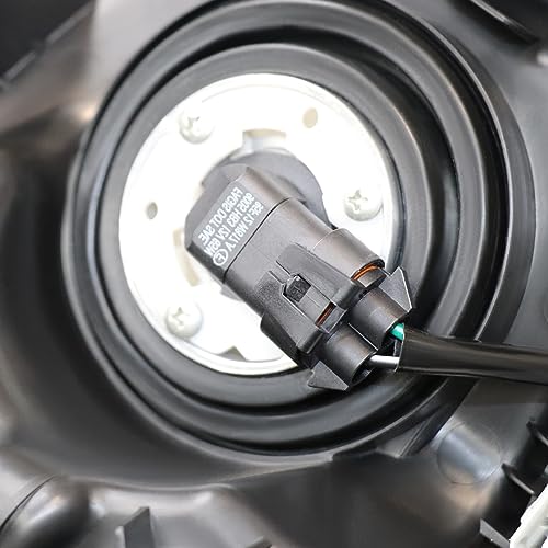 YUYANSHOP Halogen Headlight Assembly w/LED DRL Replacement for 2017 2018 2019 2020 Subaru Impreza/XV black Housing Projector 84001FL01A 84001FL00A (Driver + Passenger Side)