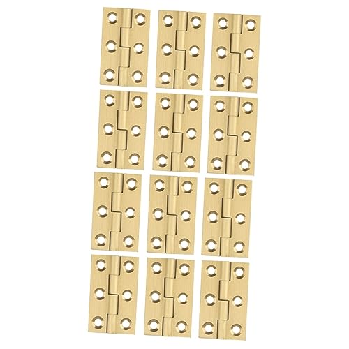 Housoutil 12 PCS Heavy Duty Hinges Door Hinges Spring Hinge Cabinet Hinges Brass Hinges Bearing Cabinet Hinge Hinges for Door Interior Hinges Wooden Box Silent Door Jewelry Box Copper Door