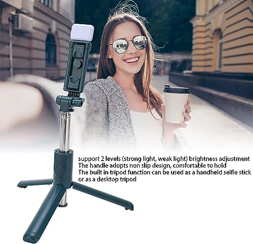 Bewinner Selfie Stick Tripod with Remote, Extendable Selfie Stick Tripod with Fill Light Compatible with Phone 13/13 Pro/12/11/11 Pro and Android Smartphone for Vlog Shooting