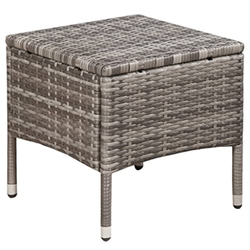 MBFLUUML Bistro Table Set, Outdoor Patio Furniture, 3 Piece Bistro Set Poly Rattan Gray Suitable for Patio, Porch, Backyard, Balcony.