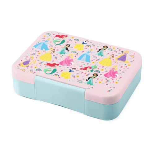 Simple Modern Disney Bento Lunch Box for Kids | BPA-Free Leakproof Lunch Container for Girls, Boys, Toddlers with 5 Compartments | Porter Collection | 30oz | Princess Rainbows