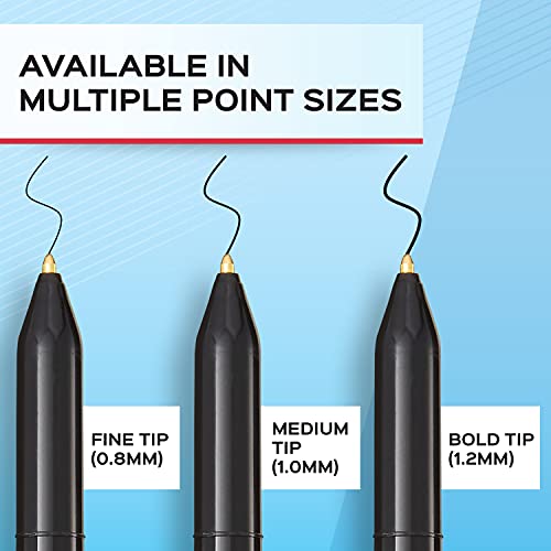 Paper Mate Write Bros Ballpoint Pens, Medium Point (1.0mm), Blue, 12 Count (3311131)