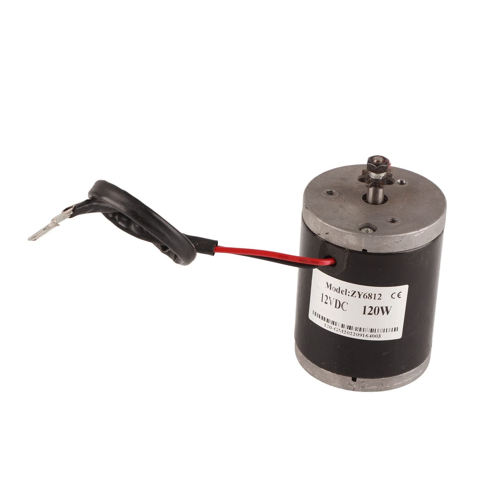 12V 120W High Speed Electric DC Brushed Motor Kit, Electric Scooter Brushed Motor Kit with 25H76 Chain and 25H 3 Hole 47 Teeth Crankset for Bike e-Bike ATV