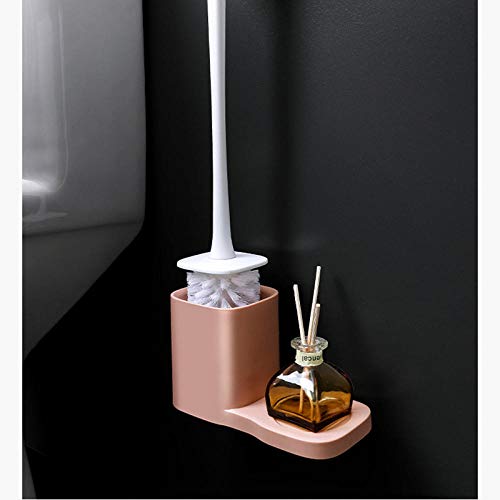 SPOUR Floor Standing/Mounted Wall Toilet Brush,Deep Cleaner Toilet Brushes,Bathroom Toilet Bowl Brushes,for Bathroom Toilet-Light_Blue