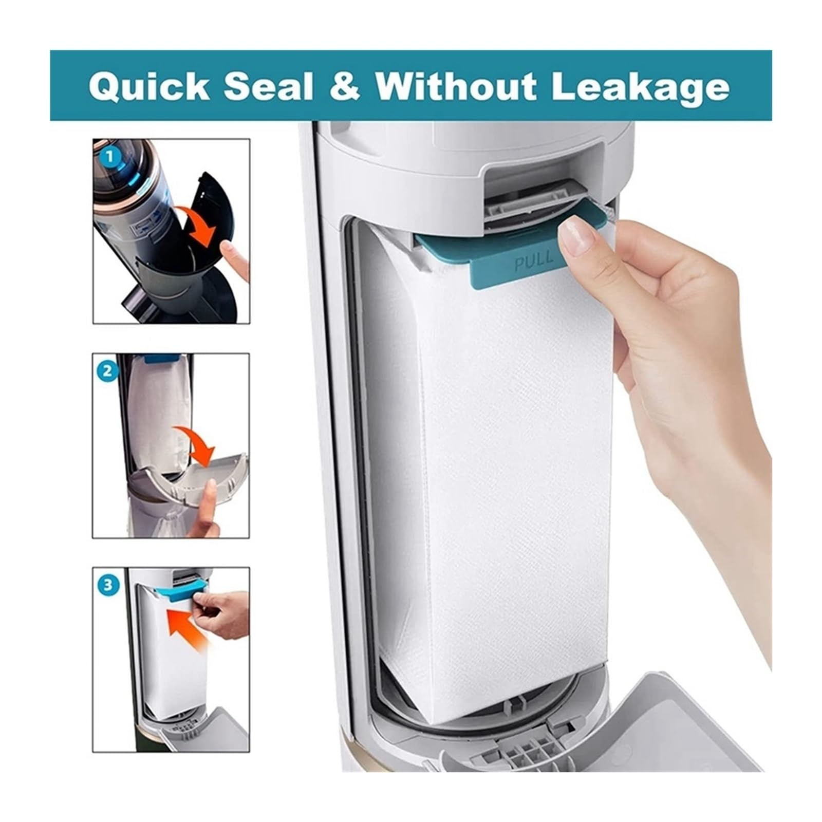 12 Pack VCA-ADB95 Vacuum Bag, Compatible For Samsung Bespoke Jet Cordless Vacuum Cleaner Dirt Treatment Dust Collection Bag Accessories