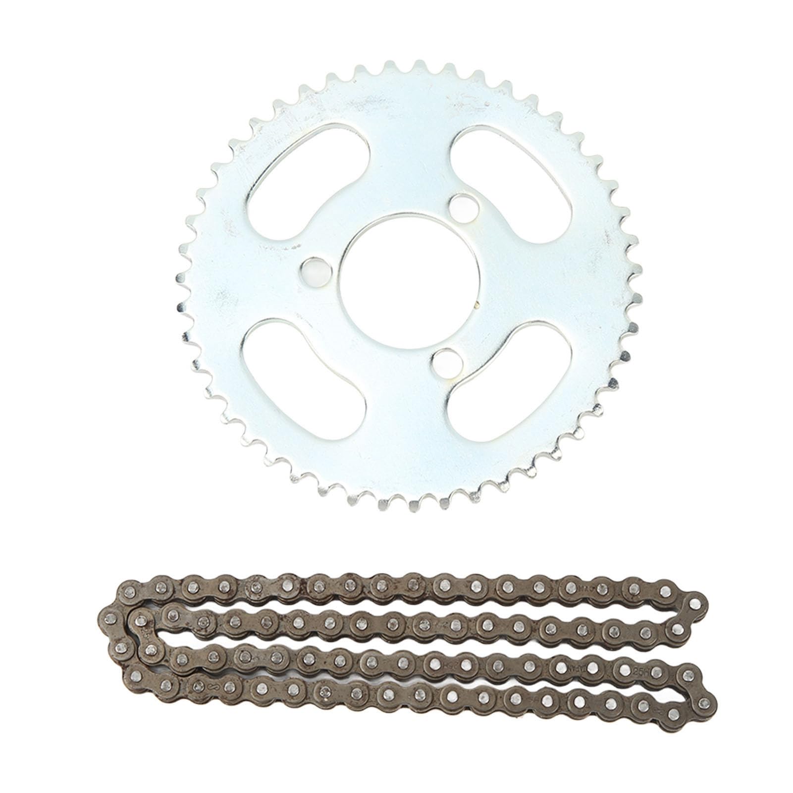 12V 120W High Speed Electric DC Brushed Motor Kit, Electric Scooter Brushed Motor Kit with 25H76 Chain and 25H 3 Hole 47 Teeth Crankset for Bike e-Bike ATV