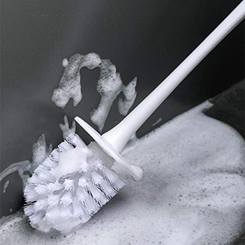 SPOUR Floor Standing/Mounted Wall Toilet Brush,Deep Cleaner Toilet Brushes,Bathroom Toilet Bowl Brushes,for Bathroom Toilet-Light_Blue