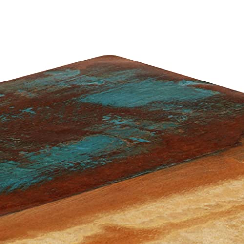 YPWRENH Cocktail Table Snack Table Dining Table 45.3"x21.7"x29.9" Solid Reclaimed Wood and Steel for Dining Room, Kitchen or Living Room