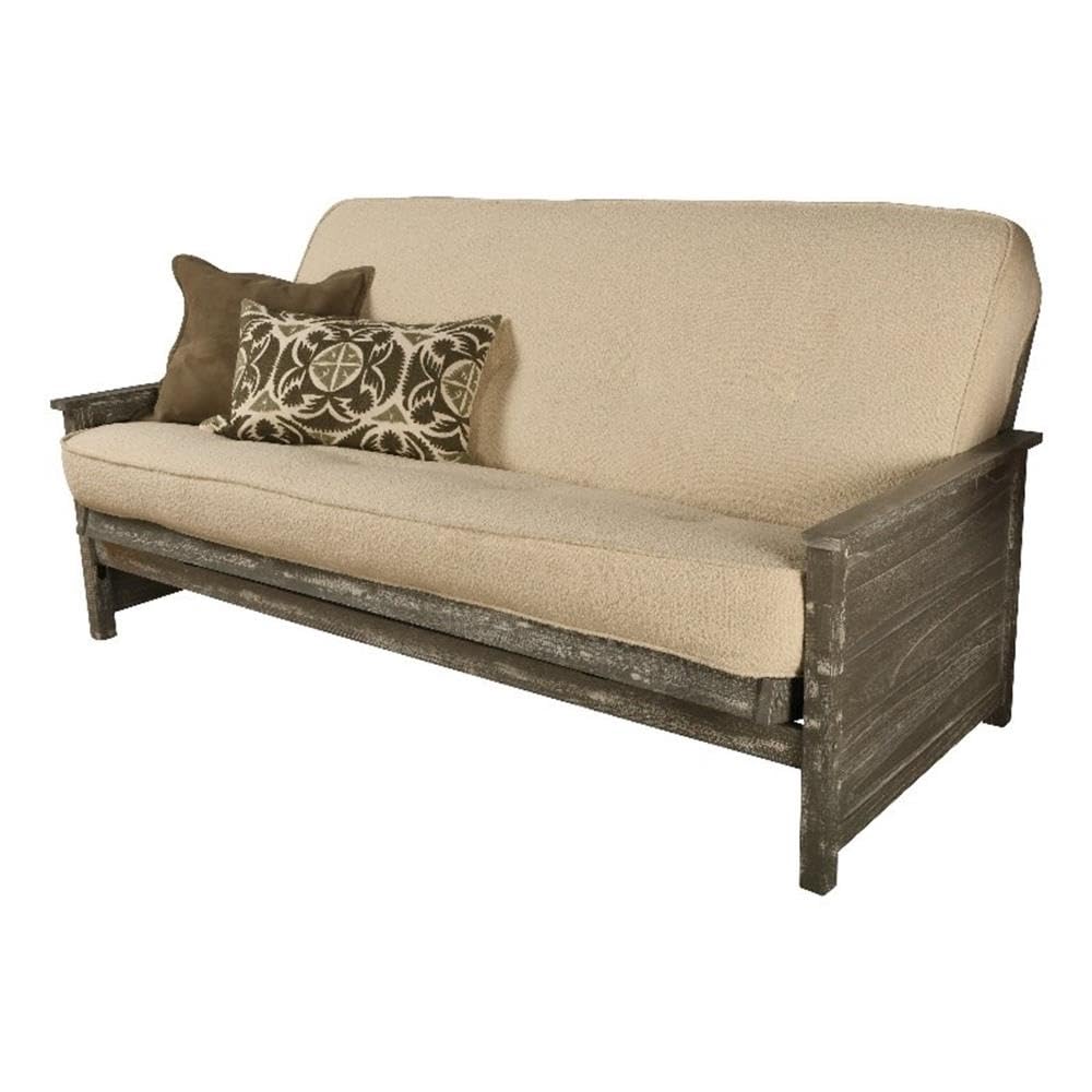 Kodiak Furniture Coil Hinged Full-Size Futon Mattress in Cream-Frame Not Included