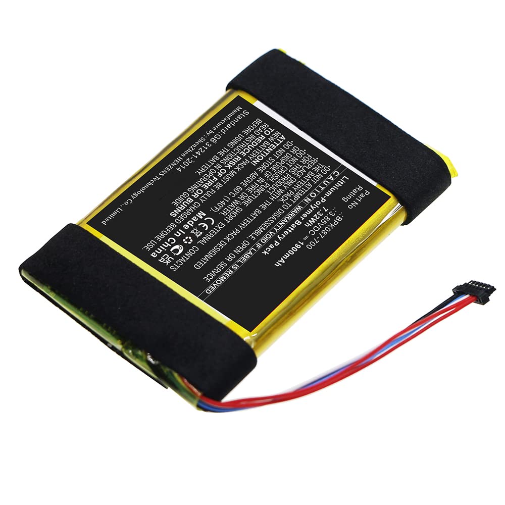 Synergy Digital Credit Card Reader Battery, Compatible with VeriFone BPK087-700-01-A Credit Card Reader, (Li-pol, 3.85V, 1900mAh) Ultra High Capacity, Replacement for VeriFone BPK087-700 Battery