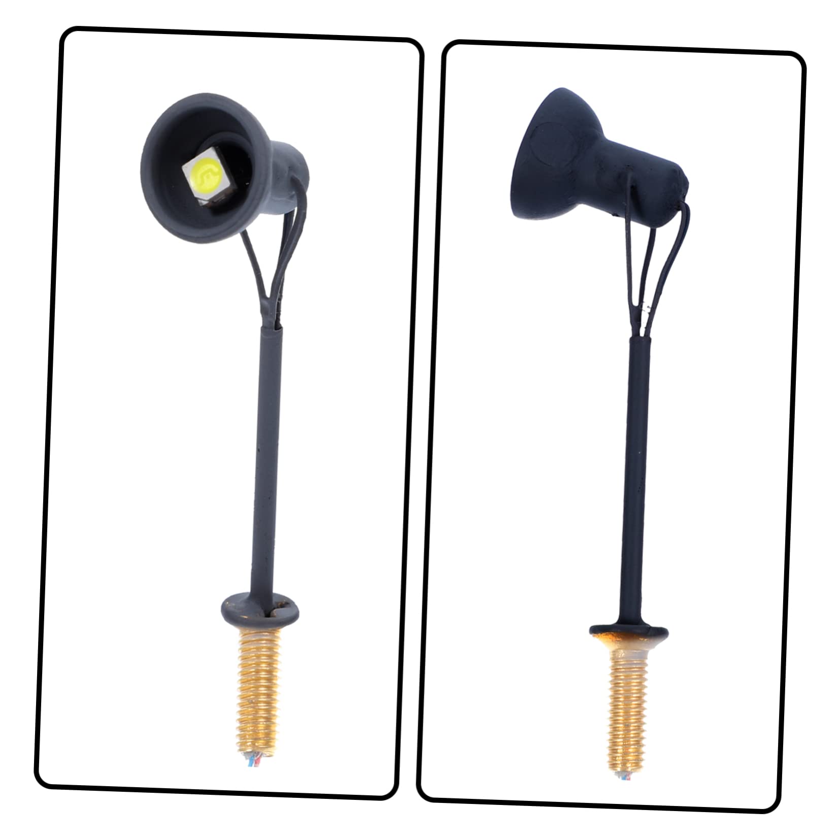 Housoutil 3sets Vivid Sand Table Spotlight Mini Spotlights for Models Micro Landscape Light Decor Miniature Spotlight 5pcs*3