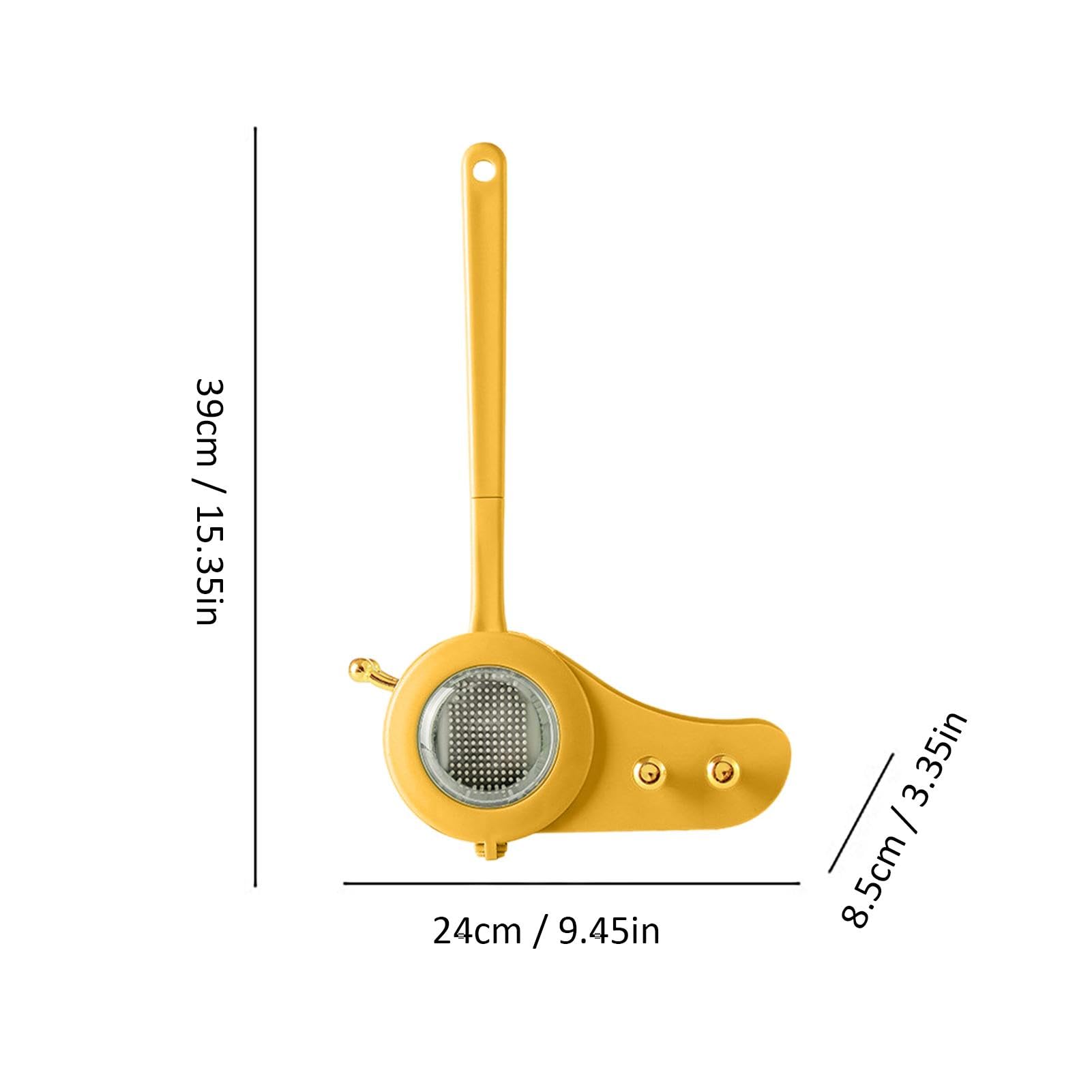 Long Handle Toilet Brush,Wall-Mounted Deep Cleaning Brush with Snail Shape Holder,Household Cleaner Bathroom Accessories Wall Mounted Toilet Brush for Bathroom Accessory Toilet Cleaning Brush