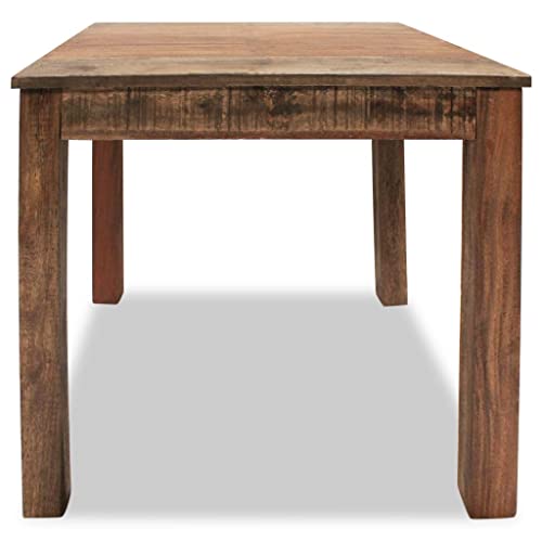 YPWRENH Snack Table Kitchen Tables Dining Table Solid Reclaimed Wood 32.3"x31.5"x29.9" for Dining Room, Kitchen or Living Room