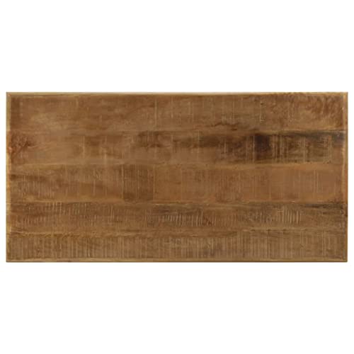YPWRENH Kitchen Tables Cocktail Table Dining Table 47.2 "x23.6 x29.9 Solid Mango Wood for Dining Room, Kitchen or Living Room