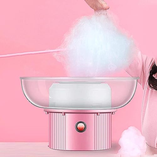 Candy Floss Machine, Cotton Sugar Candy Floss Maker, Home Kids Party Sweet Gift Household Machine, 28.5X28.5X17.5Cm, 500W,Pink
