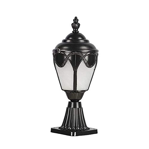 Lights Outdoor Waterproof Post Lantern Courtyard Balcony Garden Decoration Aluminum Metal Stigma Headlights Outdoor E27 Exterior Pillar Post Lamp Street Pedestal Lamp External Desktop Landscape Stadiu