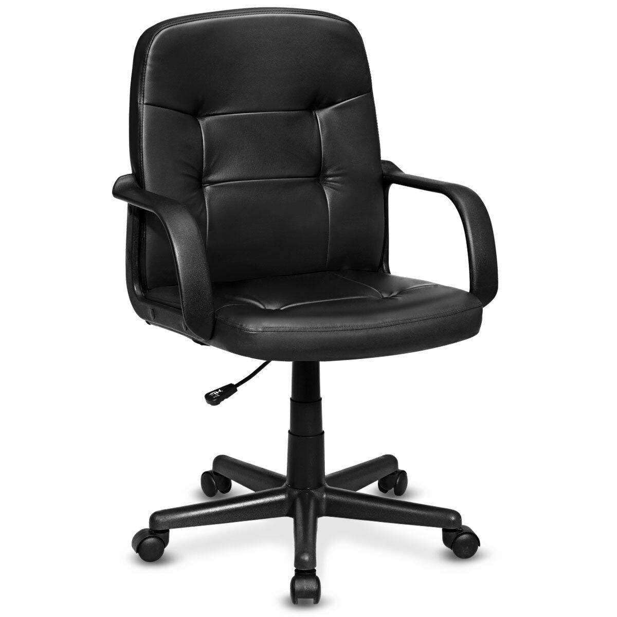 NJSV Ergonomic Mid-Back Executive Office Chair Swivel Computer Desk Task Chair Black FilinyDF Gaming Chair Office Chair Desk Chair Computer Chair Home Office Desk Chairs Gamer Chair Office Chair