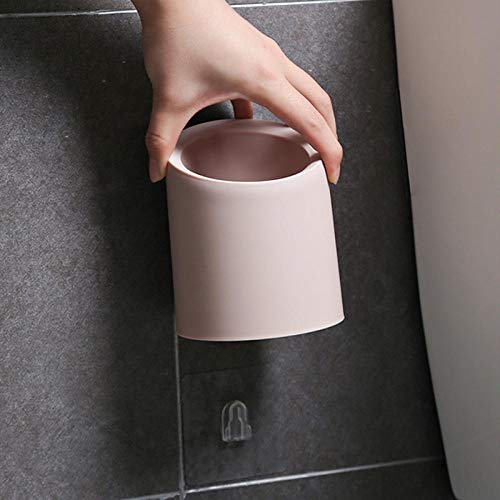 Floor Standing/Mounted Wall Toilet Brush,Deep Cleaner Bathroom Toilet Brush and Quick Drying Holder Set,for Home Hotel-White