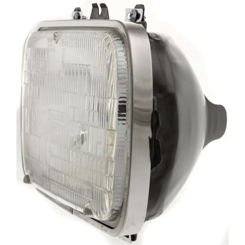 JHUEOPQD Headlight Halogen Driver Passenger Side Clear Lens W/Bulb Headlamp GM2500112 16552276