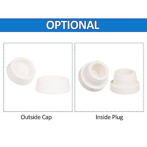 XIXIAN 2-Pack Outside Pool Ladder Bumpers for Inground Pool,Pool Ladder Rubber End Caps Fit 1.9'' Standard Swimming Pool Ladder Tubing