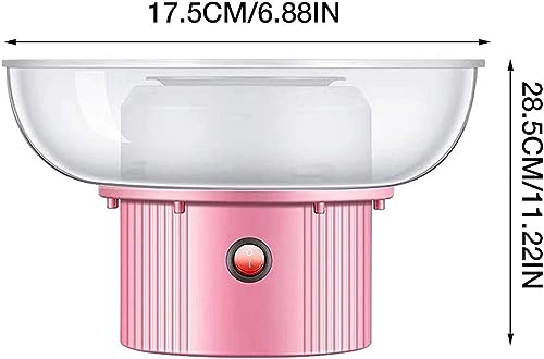 Candy Floss Machine, Cotton Sugar Candy Floss Maker, Home Kids Party Sweet Gift Household Machine, 28.5X28.5X17.5Cm, 500W,Pink