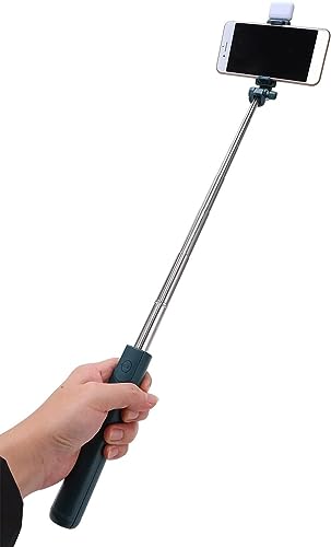 Bewinner Selfie Stick Tripod with Remote, Extendable Selfie Stick Tripod with Fill Light Compatible with Phone 13/13 Pro/12/11/11 Pro and Android Smartphone for Vlog Shooting