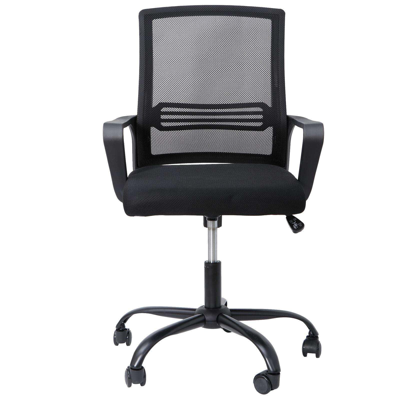 MNHW Black Durable Mesh Back Office Chair Computer Desk Ergonomic Executive Stools FilinyDF Gaming Chair Office Chair Desk Chair Computer Chair Home Office Desk Chairs Gamer Chair Office Chairs