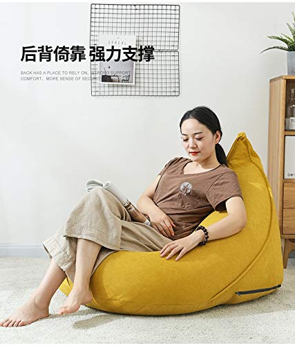ZYJBM Bean Bag Lazy Sofa Home Creative Lazy Chair Reclining Bedroom Small Apartment Tatami Single Back Chair Balcony